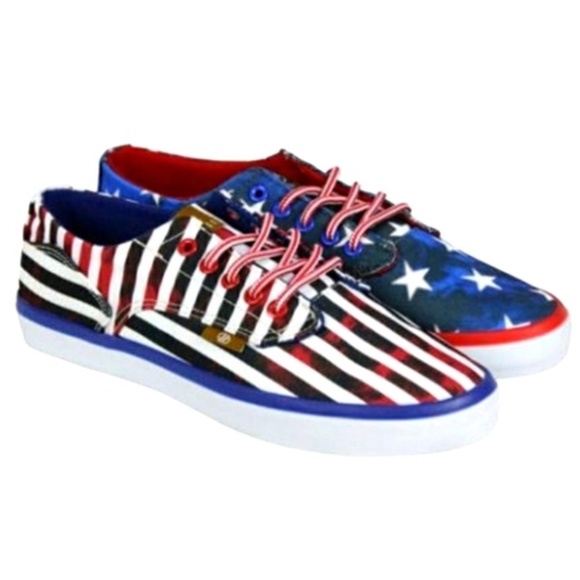 Radii | Shoes | Radii Axel Usa Flag Tie Dye Mismatch Mens Stars Stripes ...